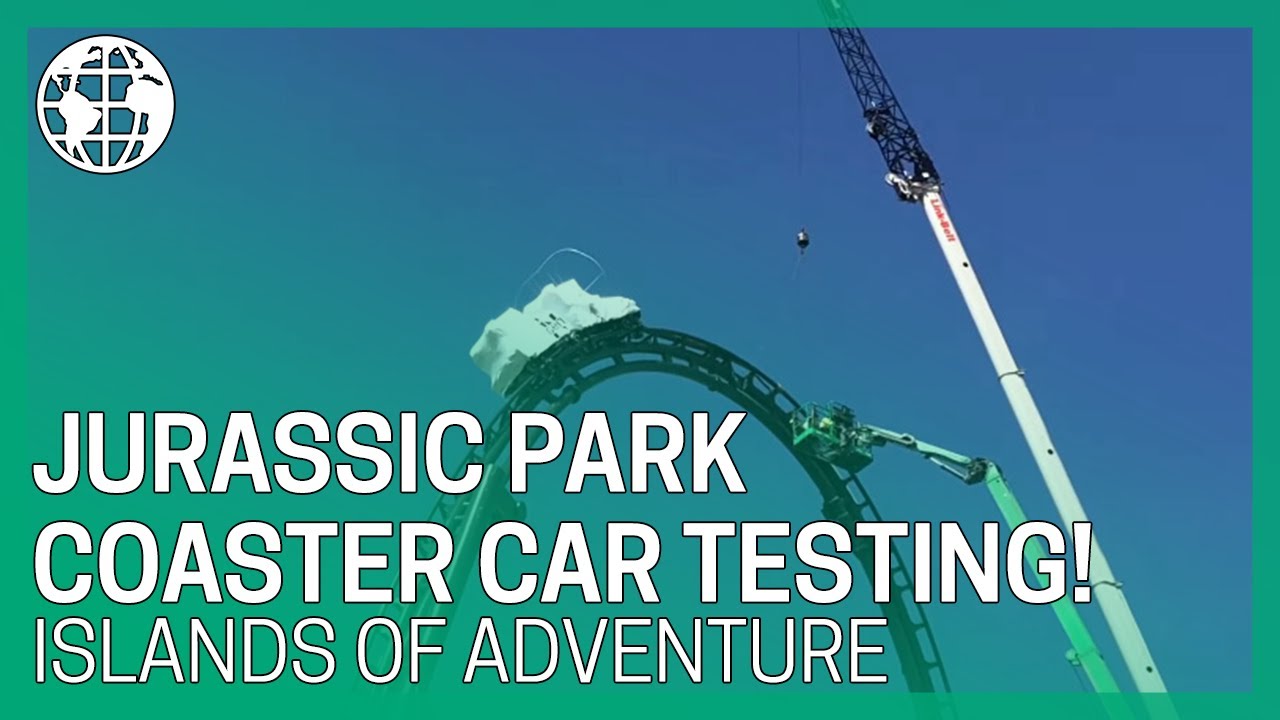 Jurassic Park “Velocicoaster” Car Testing! - Islands of Adventure - YouTube
