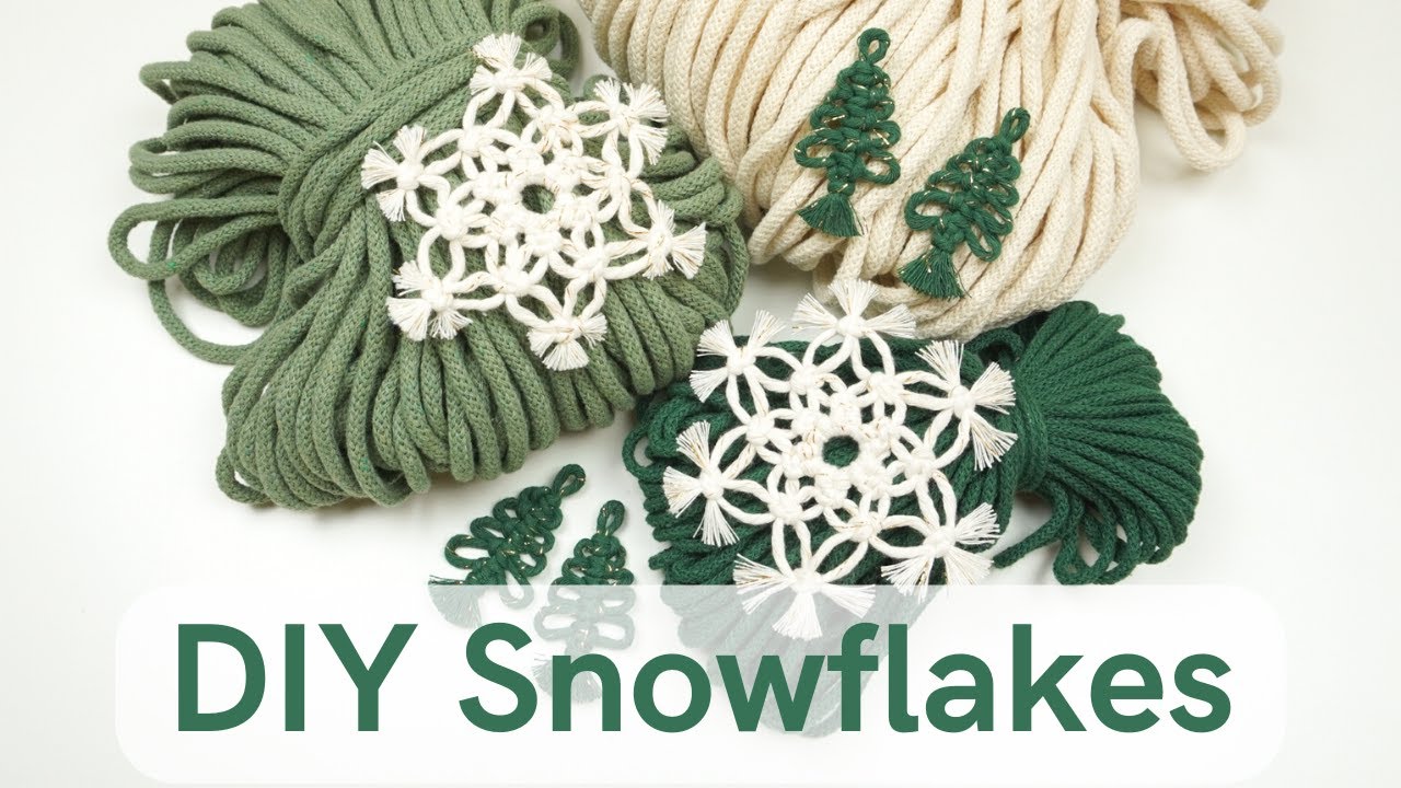 Create a Stunning Macrame Snowflake: DIY Christmas Ornament Tutorial - YouTube