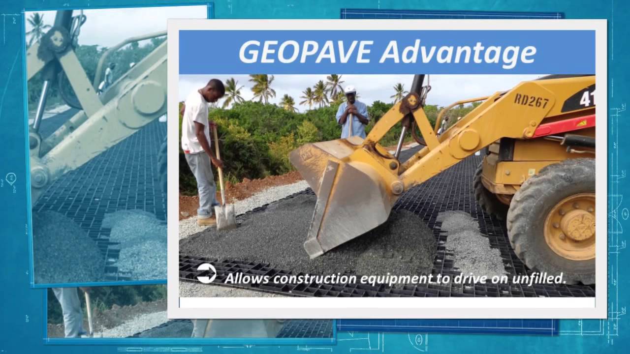 GEOPAVE® Porous Pavement Provides Roadway & Parking Solutions - YouTube