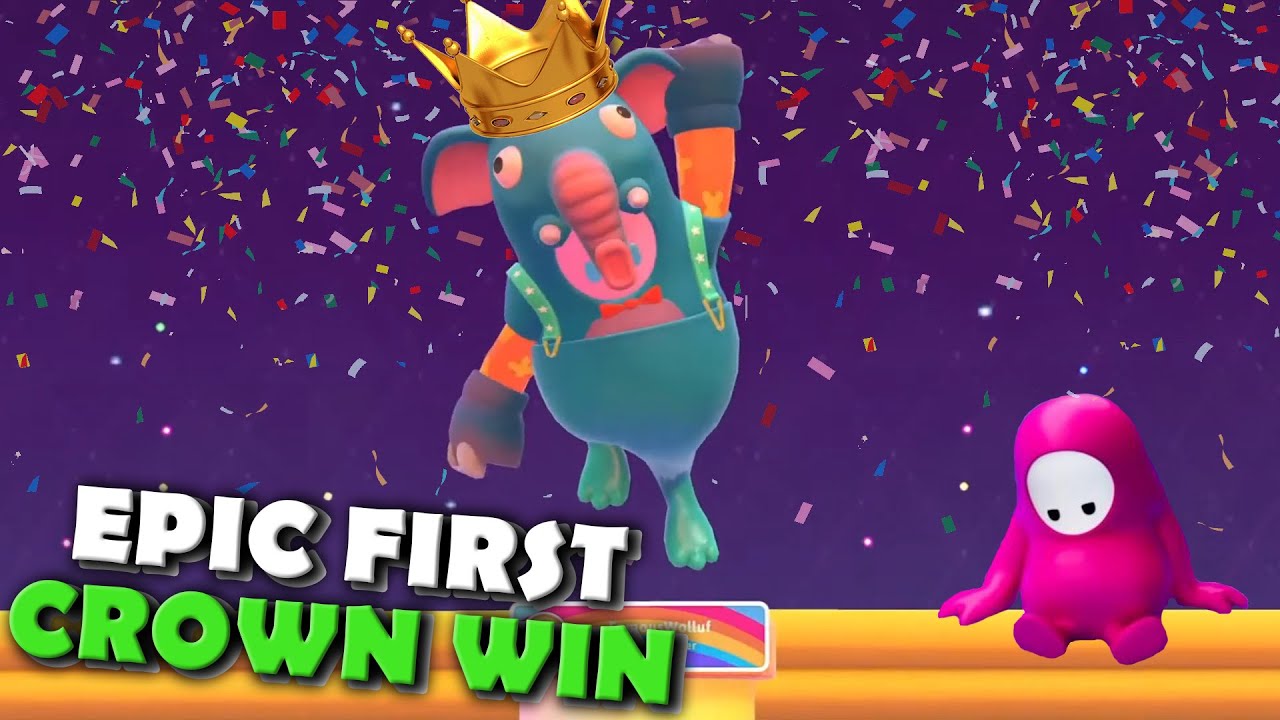 👑 EPIC First Crown WIN In Fall Guys - YouTube