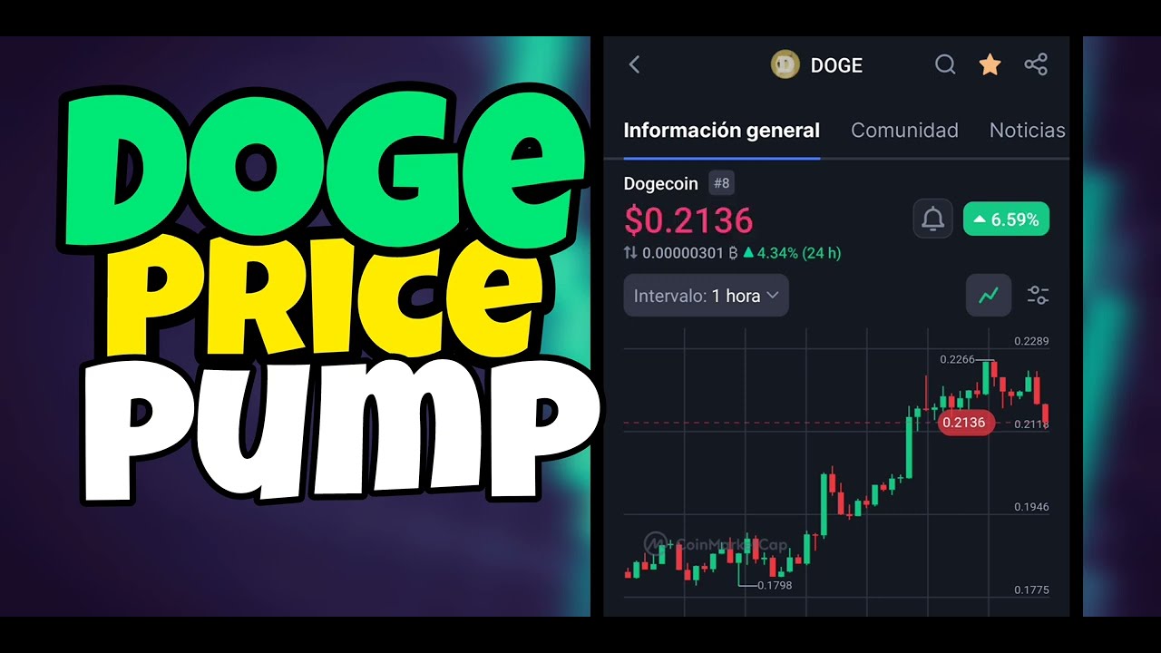 Doge COIN Está arriba PUMP $0.21 #dogecoin - YouTube
