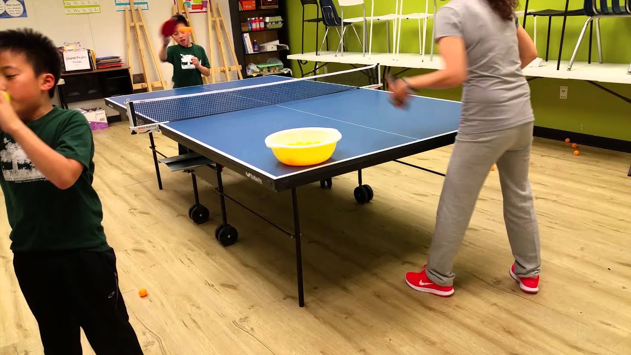 Kyle's ping pong practice - YouTube