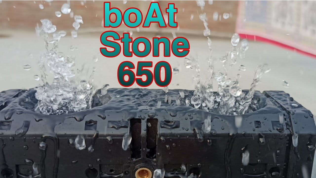 Boat Stone 650 extreme Water Test - YouTube