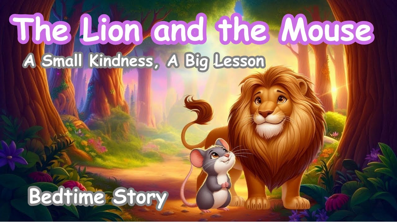 The Lion and the Mouse: A Small Kindness, A Big Lesson! 🦁🐭 | A Magical ...