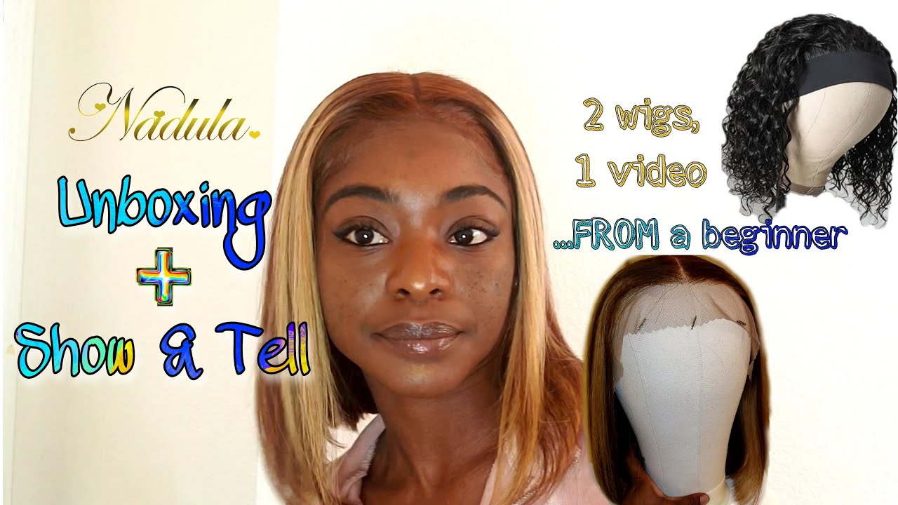 2 Nadula Wigs Beginner Unbox, Review & Lace Wig Install - YouTube