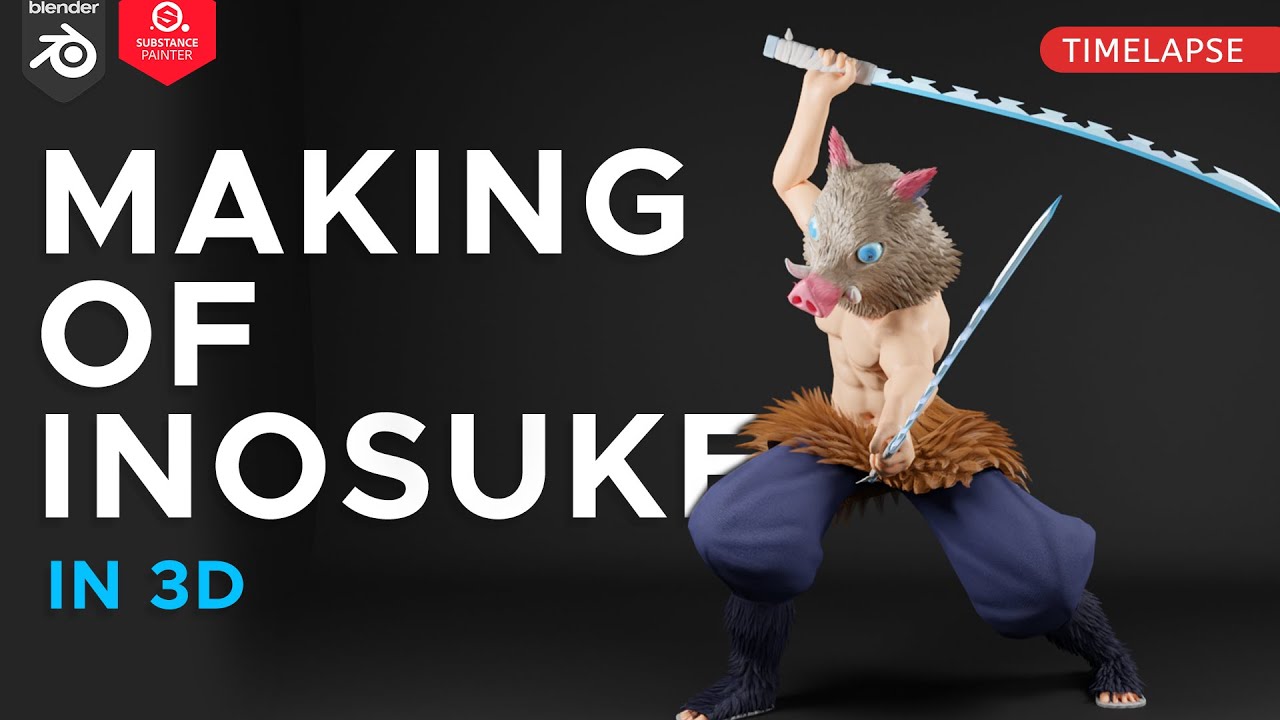 Making Of Inosuke From Demon Slayer 🔥 | Tutorial #demonslayer #inosuke ...