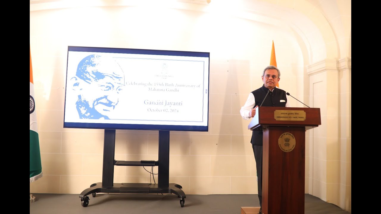 Ambassador Shri Jawed Ashraf speaks on the occasion of Gandhi Jayanti ...