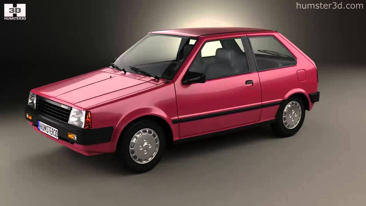 Nissan Micra 3-door 1982 3D model by 3DModels.org - YouTube