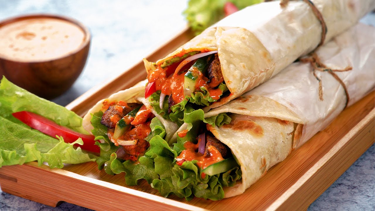 Peri Peri Chicken Paratha Roll Recipe By SooperChef - YouTube