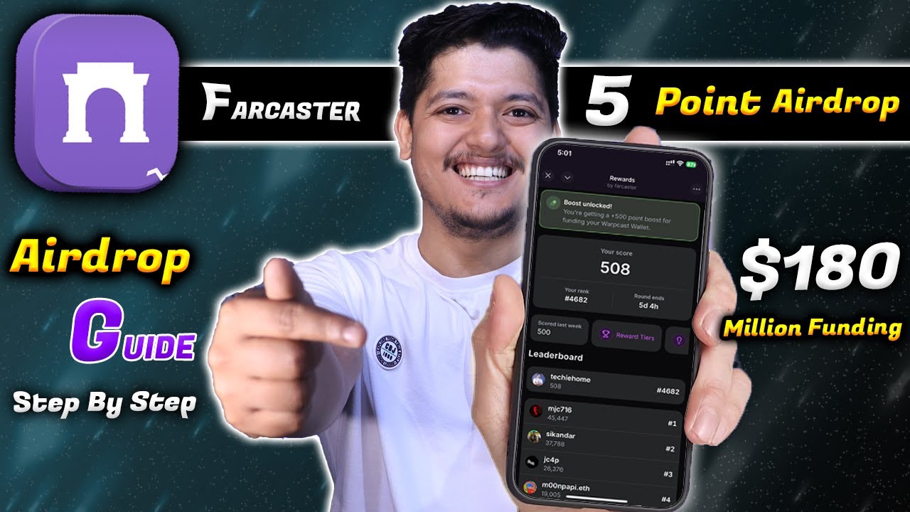 Huge Airdrop 😍 | Farcaster 5 Imp Point Airdrop Guide 2025 - Farcaster ...