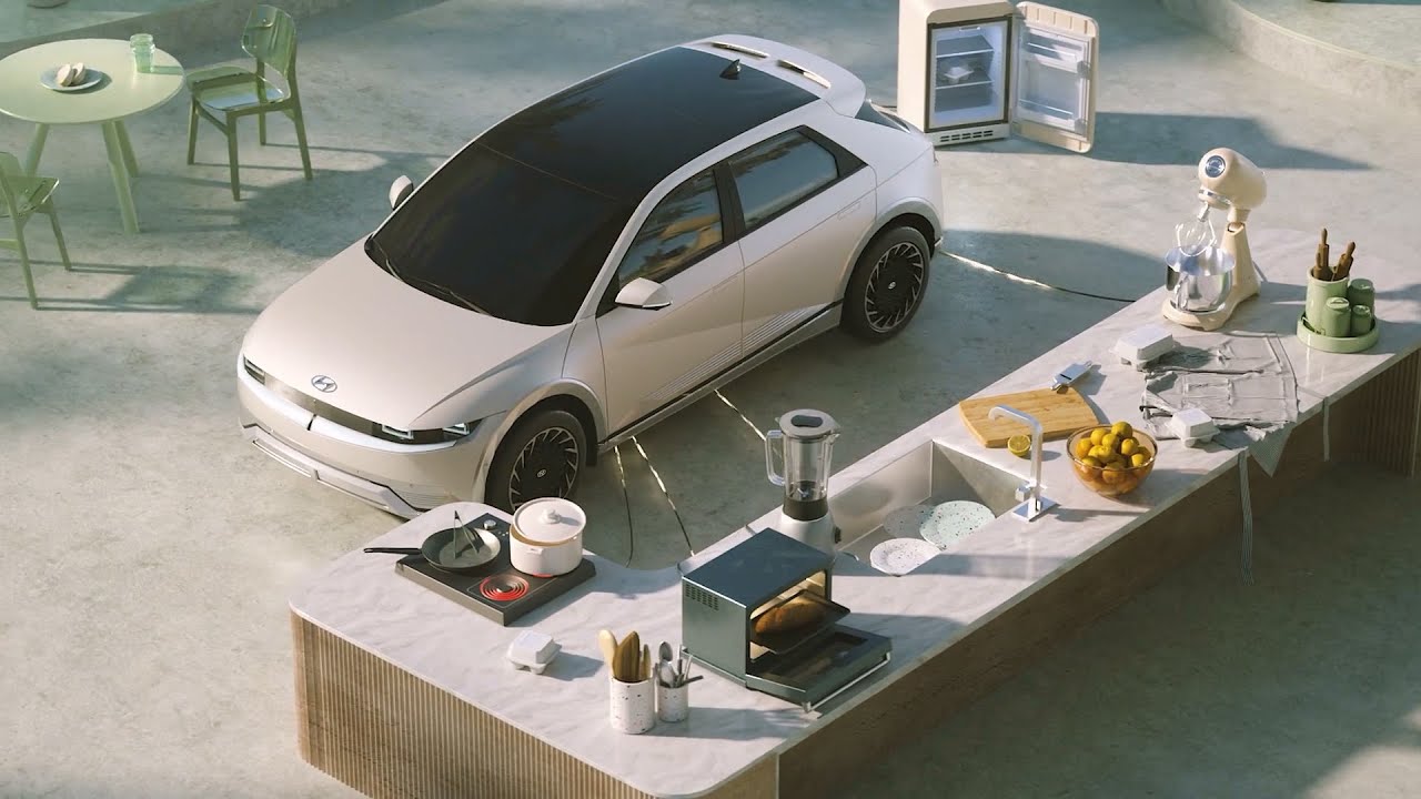 Hyundai IONIQ 5 | Vehicle-to-Load (V2L) Technology - YouTube
