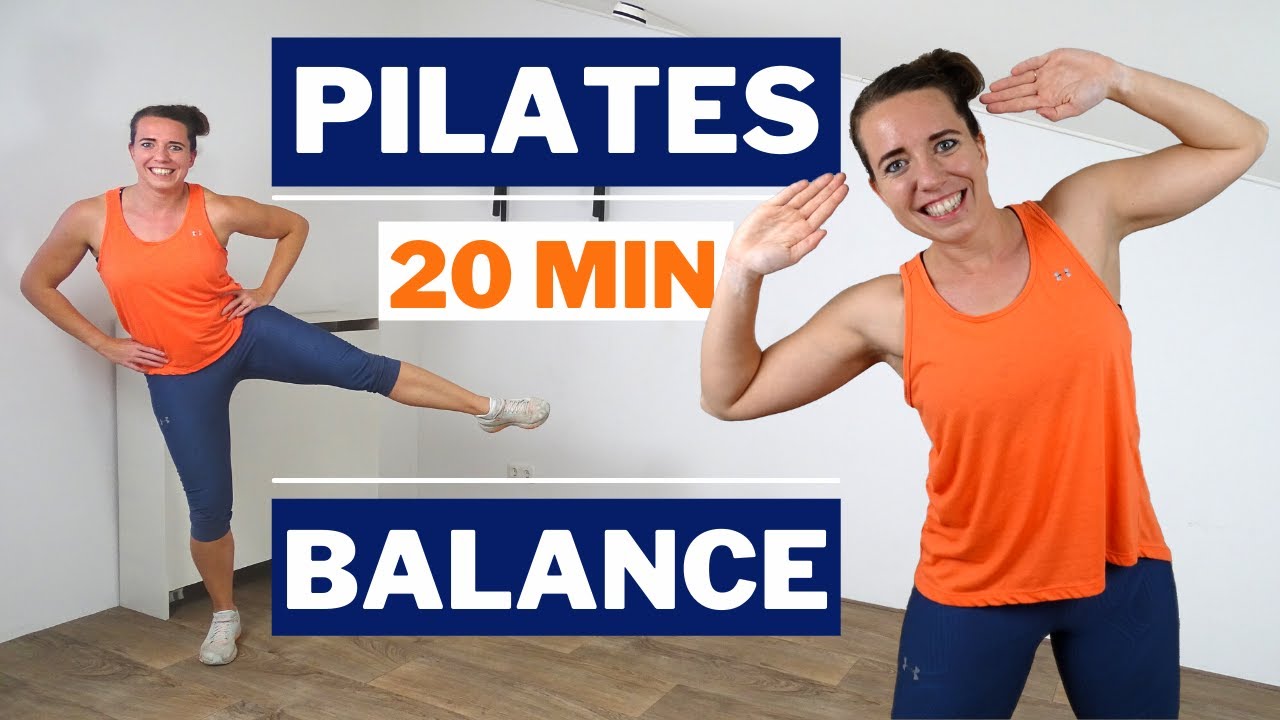 20 Minute STANDING PILATES Workout for Beginners – Balance Based ...