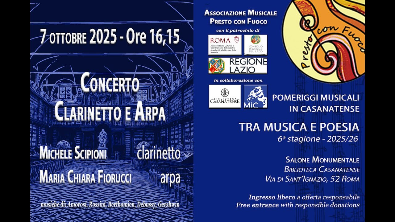 Concerto Clarinetto e Arpa - Michele Scipioni, Maria Chiara Fiorucci ...