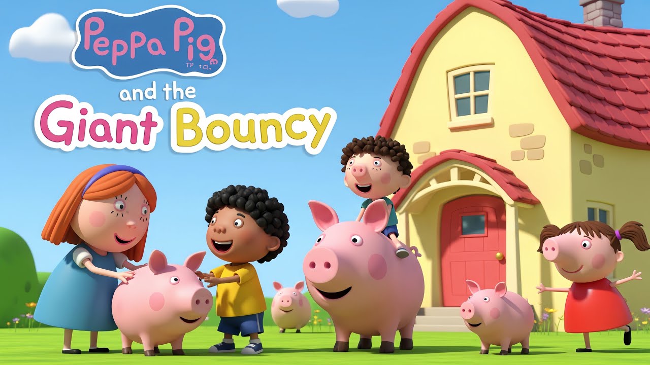 Peppa Pig and the Giant Bouncy Ball Adventure | Peppa Pig 3D Cartoon ...
