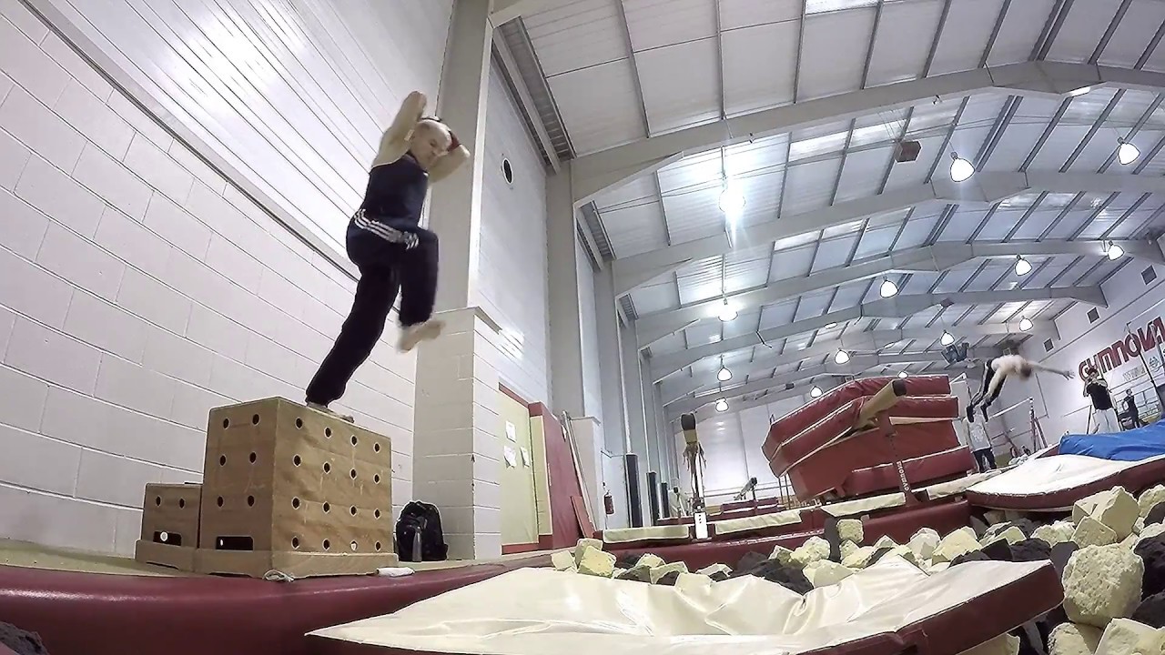 webster front flip training - YouTube