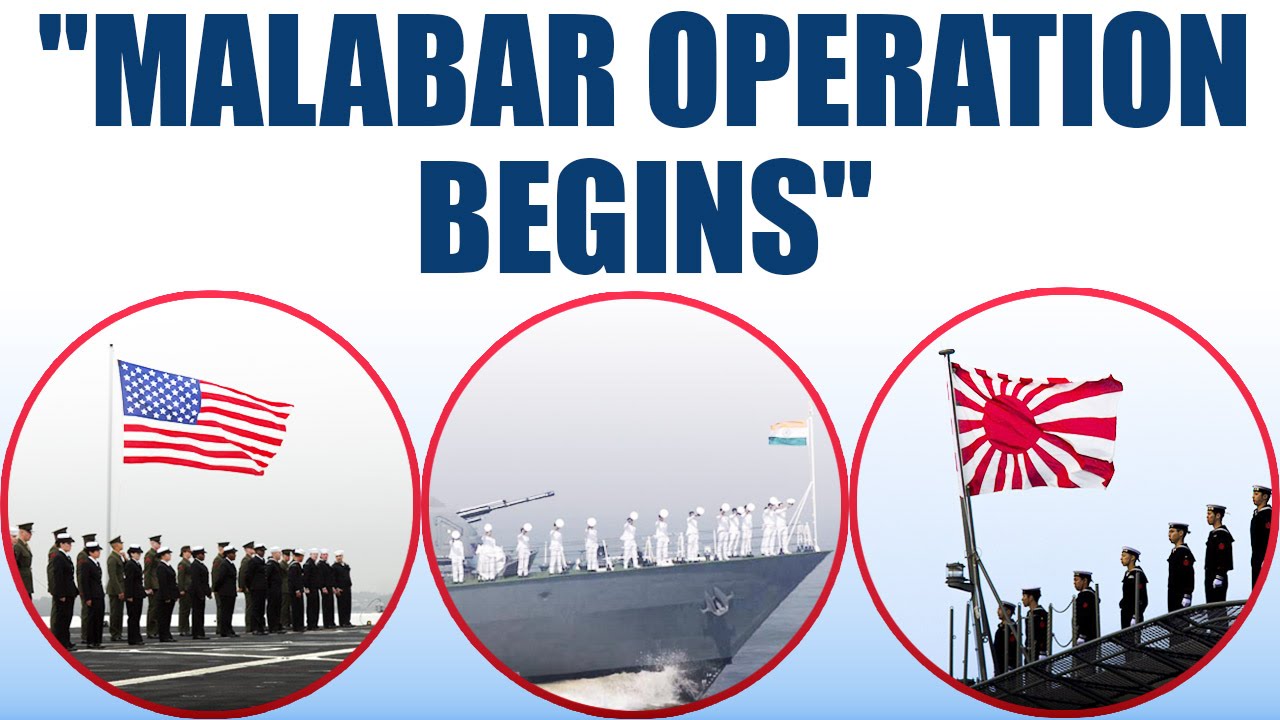 Malabar operation begins: India, US, Japan conduct joint miltary ...