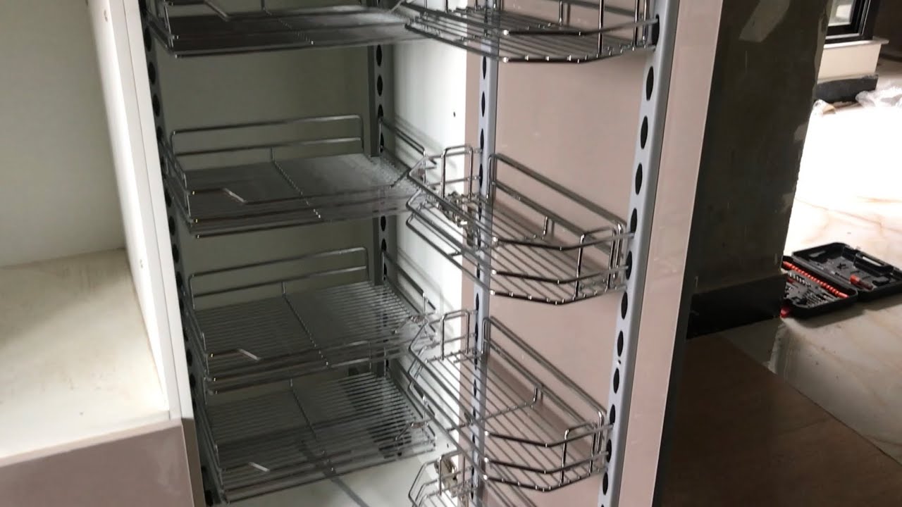 Kitchen tall unit fitting II Kitchen pantry unit II kitchen ma tall ...