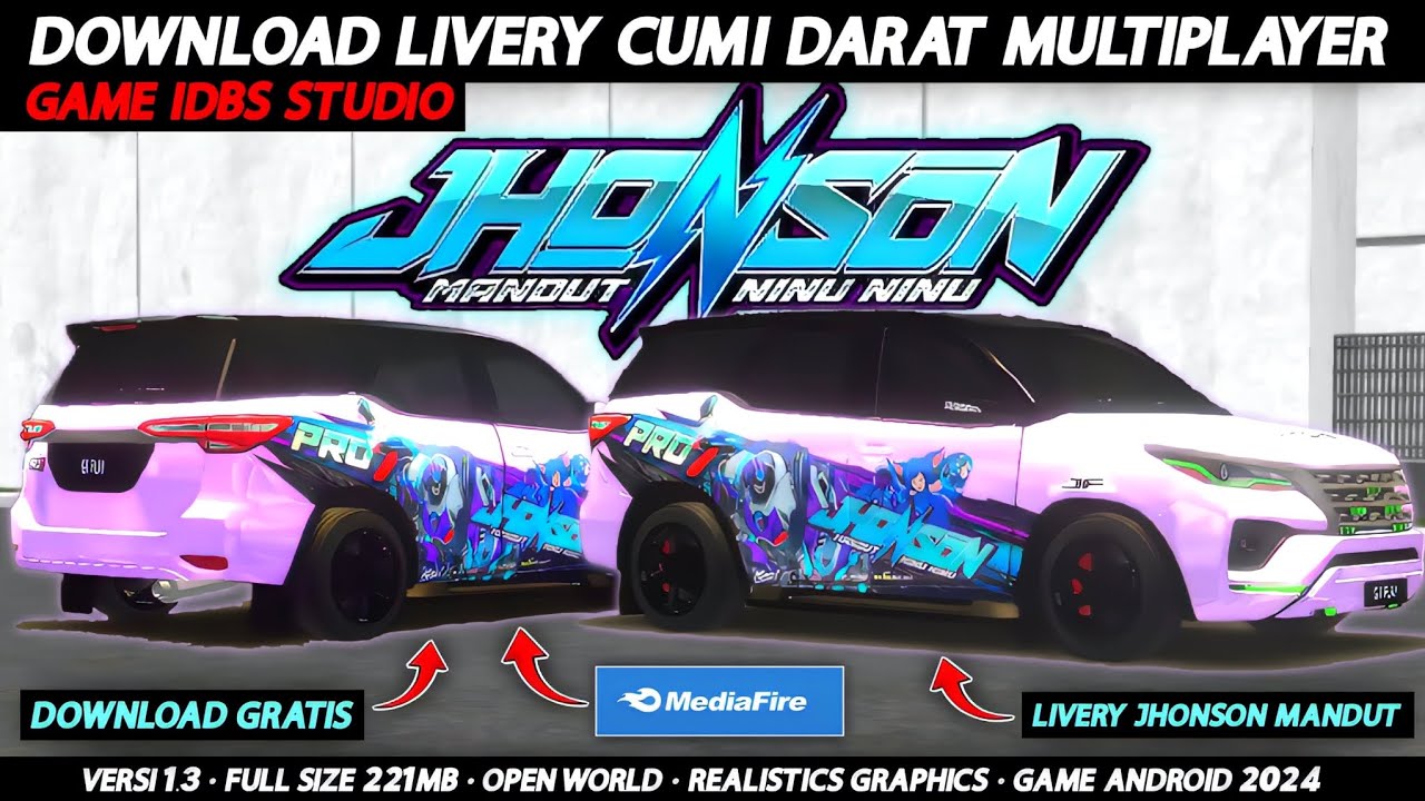Livery Fortuner Jhonson Mandut Ninu Ninu - Cumi Darat Multiplayer IDBS ...