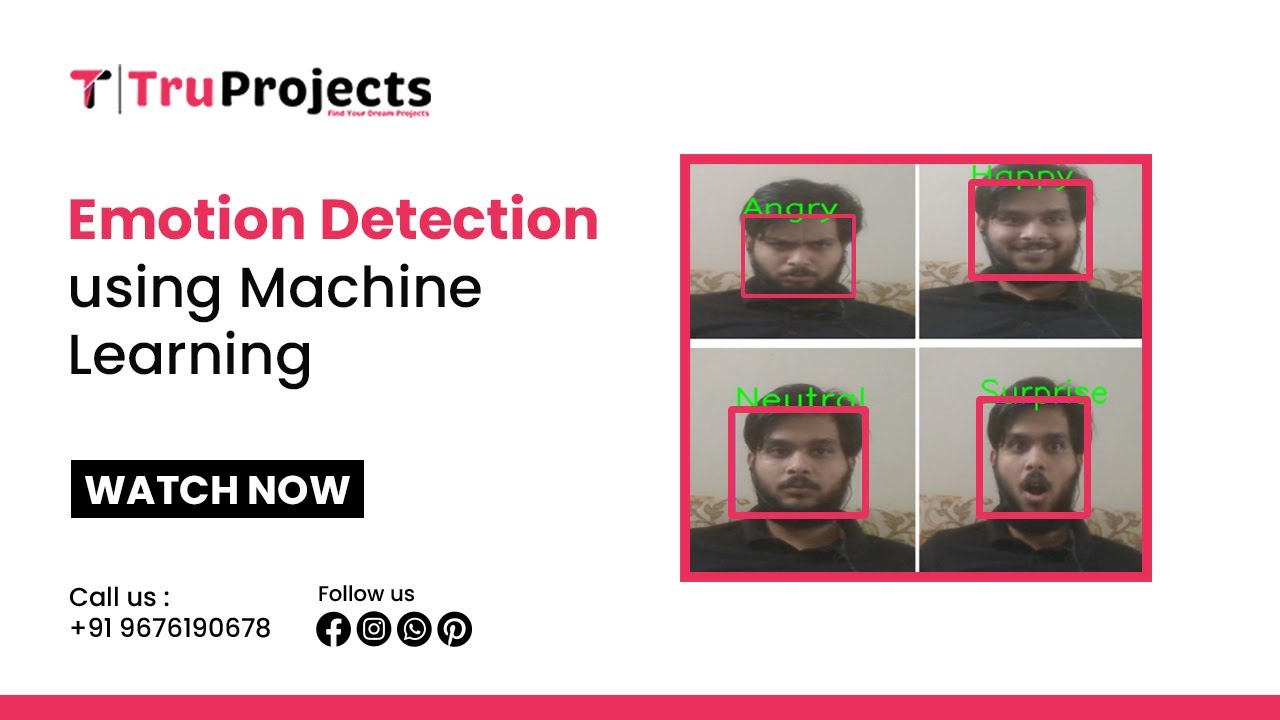 Emotion Detection using machine learning ready made projects - YouTube