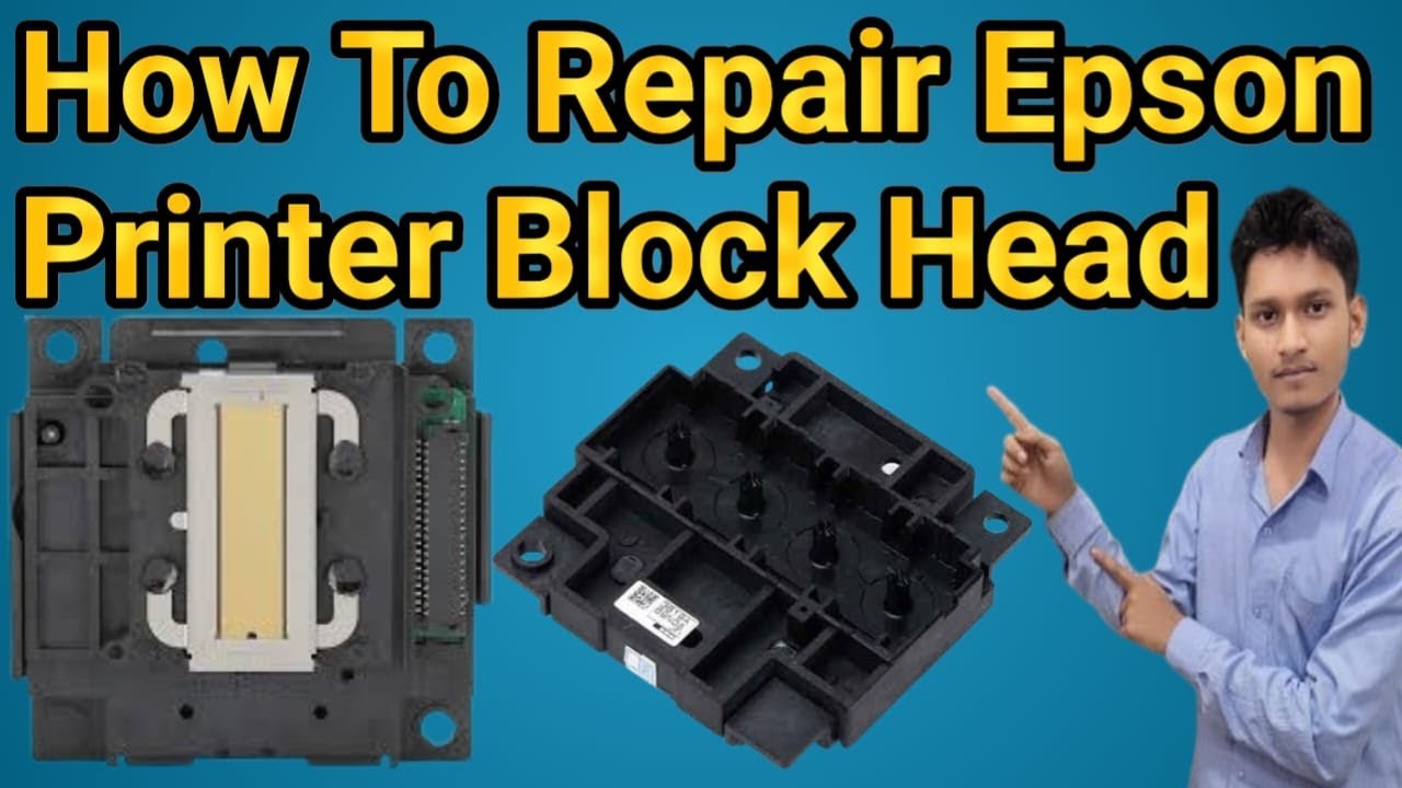 Epson Printer Block Head Repair | How To Repair Epson Printer Head L380 ...