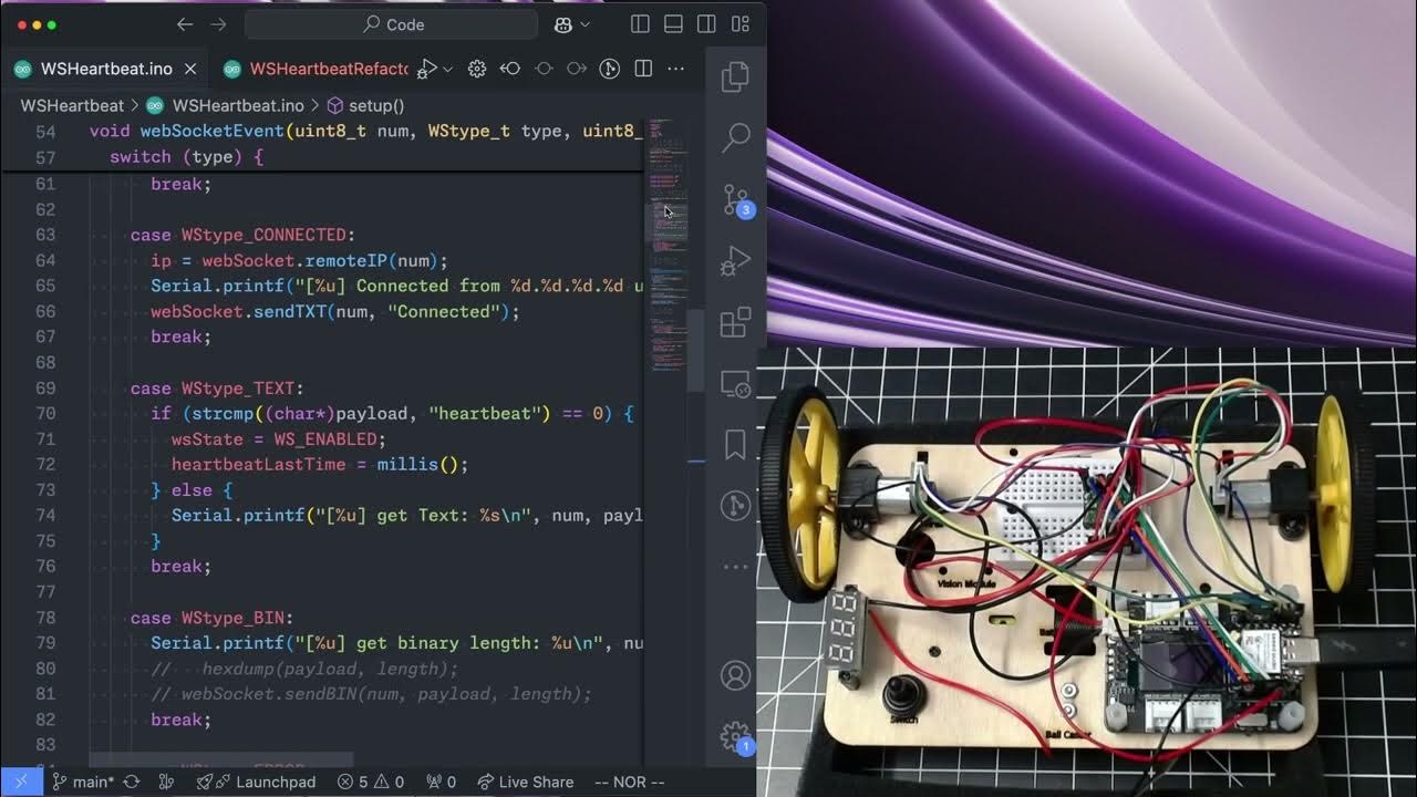 Refactoring our WebSocket Arduino code - YouTube