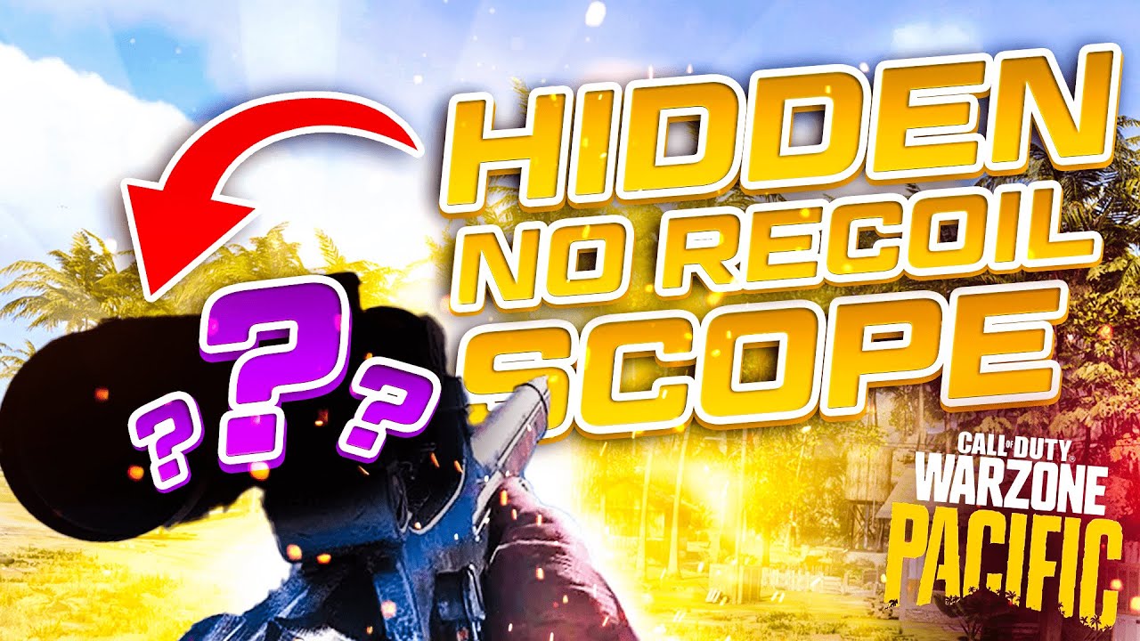 HIDDEN NO RECOIL SCOPE! Best AR Scope in WARZONE PACIFIC CALDERA! - YouTube