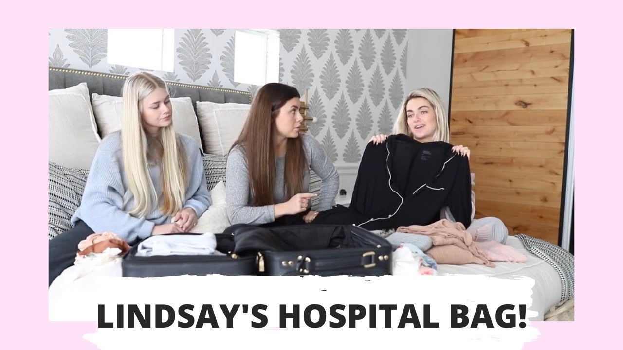 WHAT'S IN LINDSAY'S HOSPITAL BAG?? *BABY COMING SOON!* - YouTube