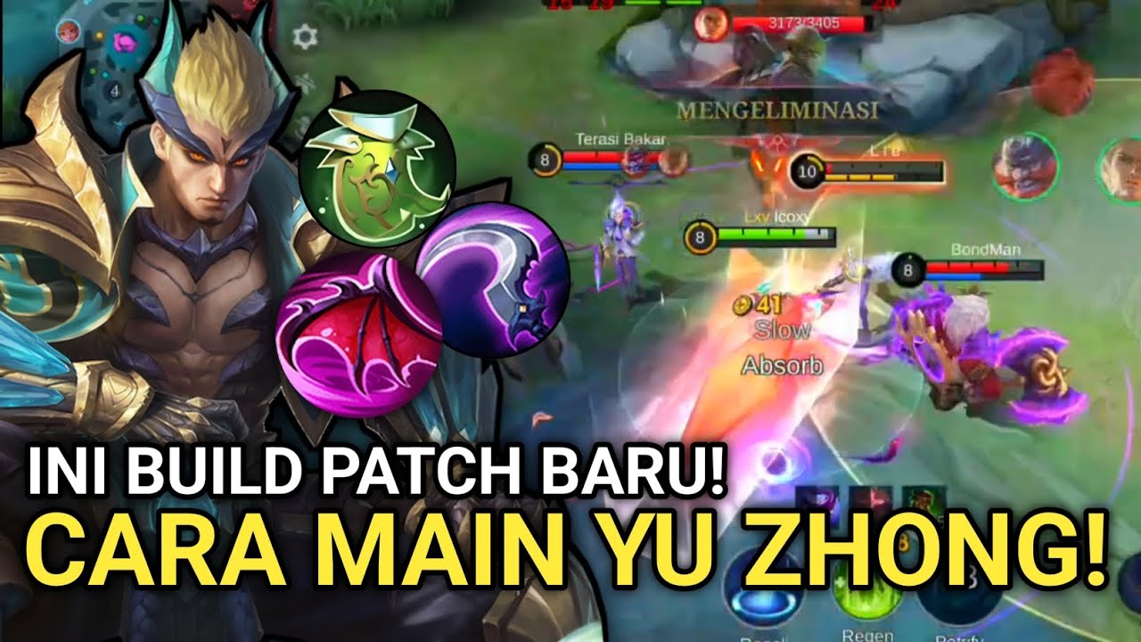 CARA MAIN YU ZHONG TERBARBARR! BUILD YU ZHONG TERSAKIT 2024 | YU ZHONG ...