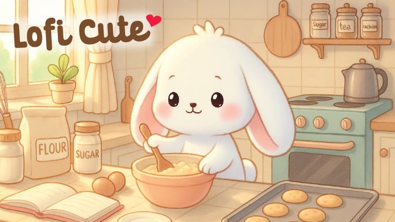 Lofi Cute Music 🥐 4 Hour Happy Lofi Song 🥕 Cute Lofi Bunny 🐇 cute ...