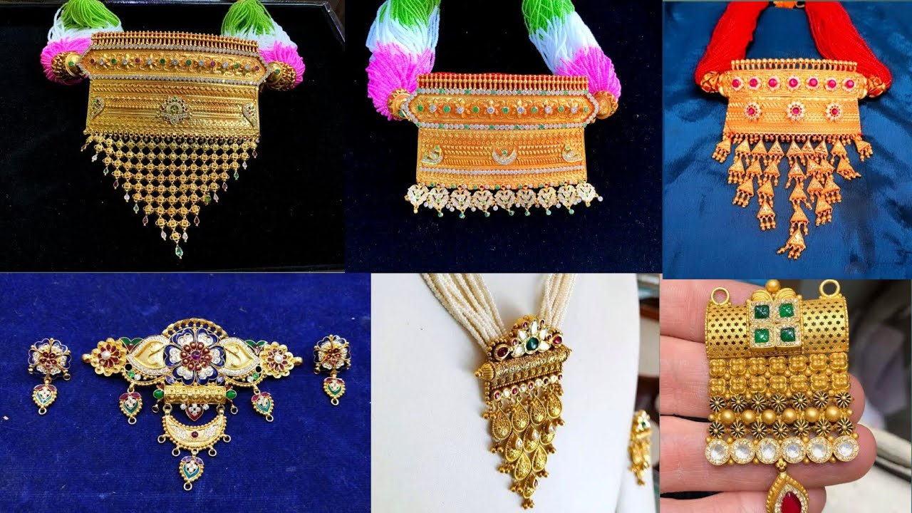 #319 - Rajputi Aad Jewelry video || Rajasthani Aad Photos || Chokar Set ...
