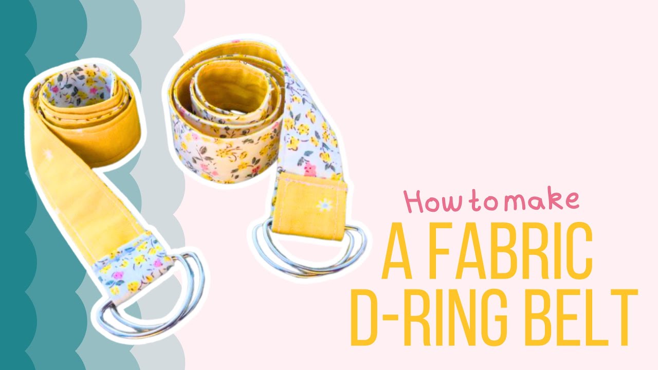 How To Sew a D Ring Belt {Easy Tutorial!} - YouTube