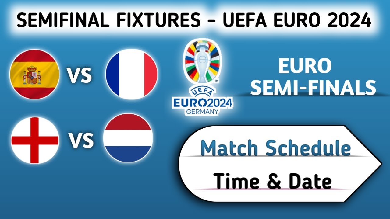 Euro Semi Final Fixtures-Match Time | Euro Semi-Finals Match Schedule ...