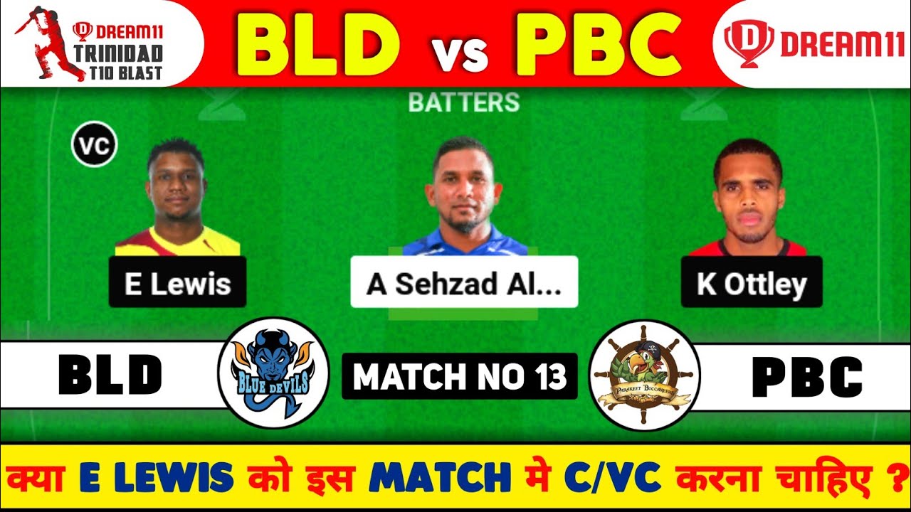 bld vs pbc dream11 prediction, bld vs pbc dream11 gl teams, bld vs pbc ...