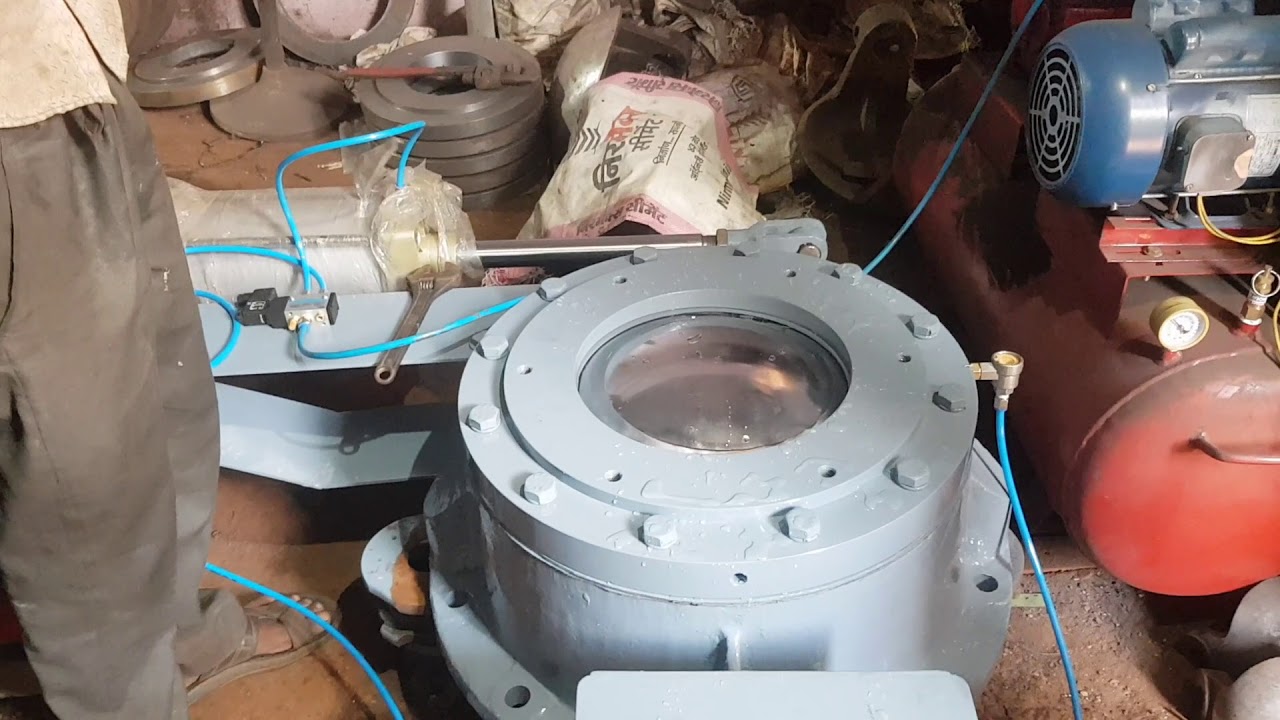 300NB DOME VALVE ASSEMBLY CYLINDER OPERATED - YouTube