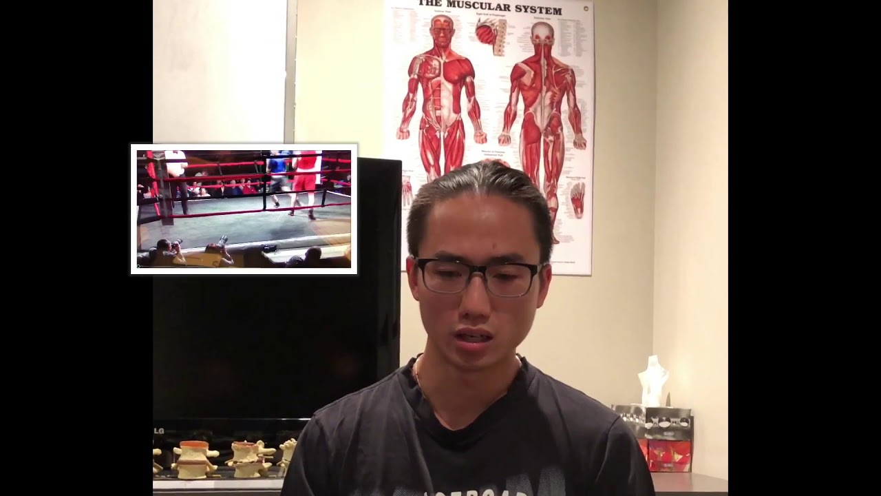 Active boxer receiving care from Dr Michael Yoon at Century Wellness ...