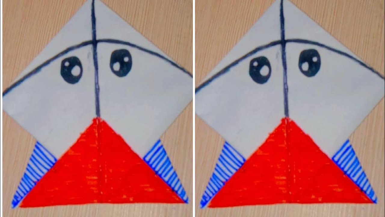 paper kite | mini paper kite | how to make paper kite #diy #papercraft ...