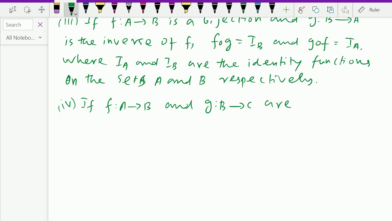 Discrete mathematics : - ( Properties of Inverse Function ) - 50. - YouTube