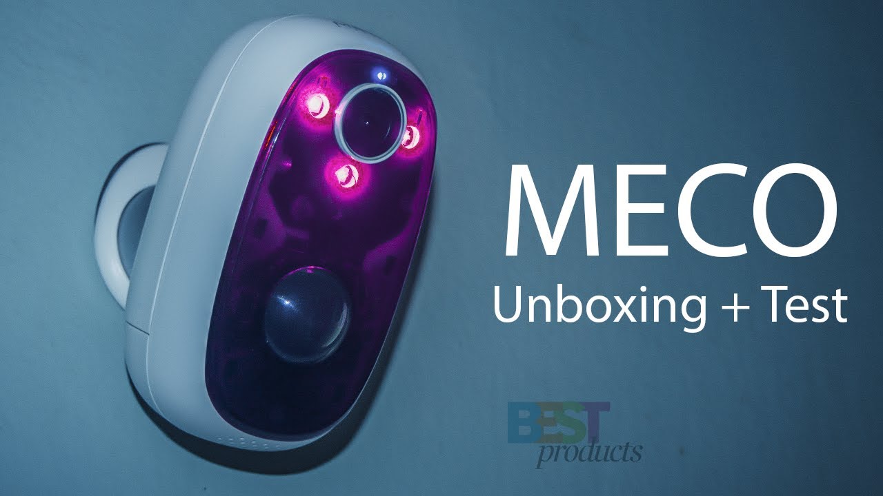 MECO Wireless Battery Powered Camera Unboxing and Test - YouTube