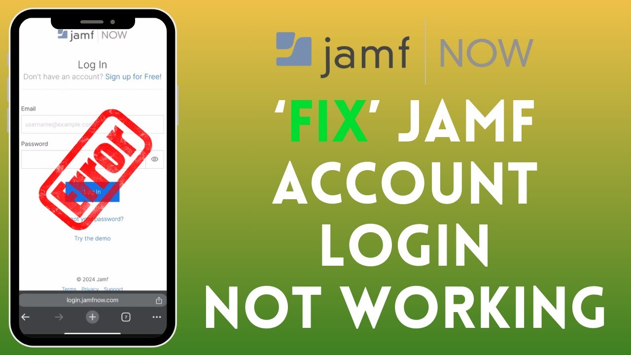 How to Fix Jamf Account Login not Working 2024? - YouTube