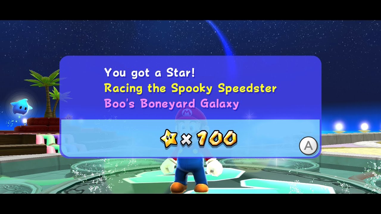 Super Mario Galaxy - Boo's Boneyard Galaxy - Racing The Spooky ...