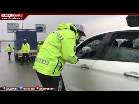 Şehir giriş çıkışlarında  denetleme