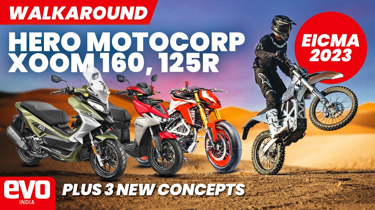 Hero Xoom 160, 125R, Vida V1 Pro, 2.5R XTunt Concept, Vida Lynx, Acro ...