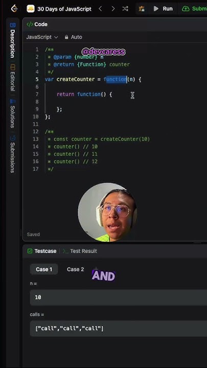 30 days of JavaScript - closures #javascript #devcaress #coding #developer #software - YouTube