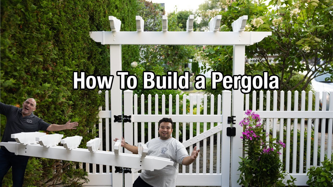 How To Build a PVC Pergola - YouTube