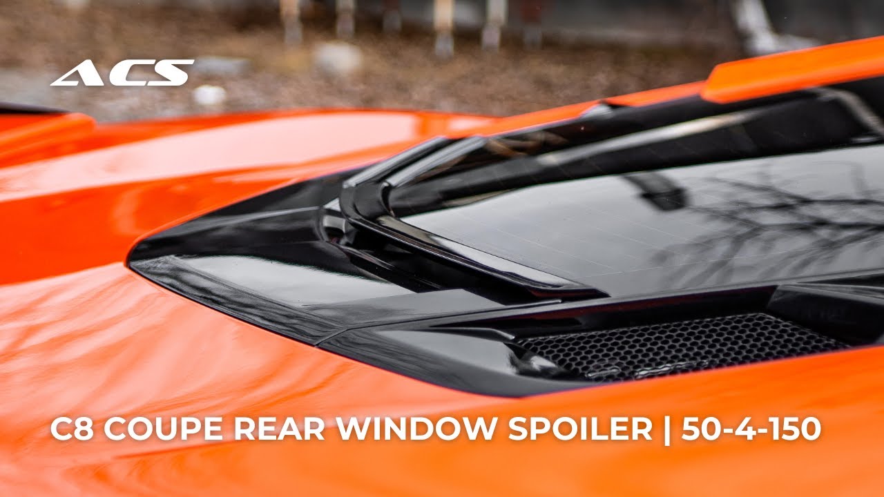 C8 Corvette Coupe Rear Window Spoiler Install | 50-4-150 | ACS ...