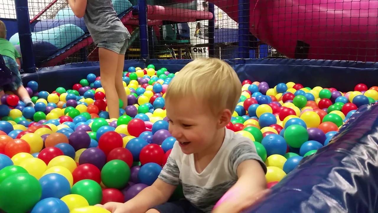 Ball pit fun - YouTube