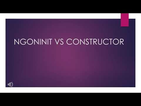 ANGULAR NGONINIT VS CONSTRUCTOR - YouTube