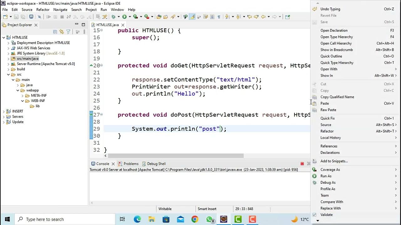 HTML USE In SERVLET - YouTube