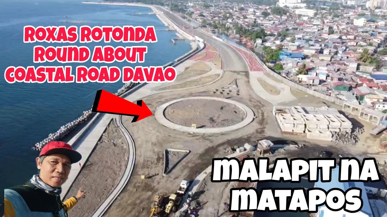 Roxas Rotonda Round about latest update coastal road davao - YouTube