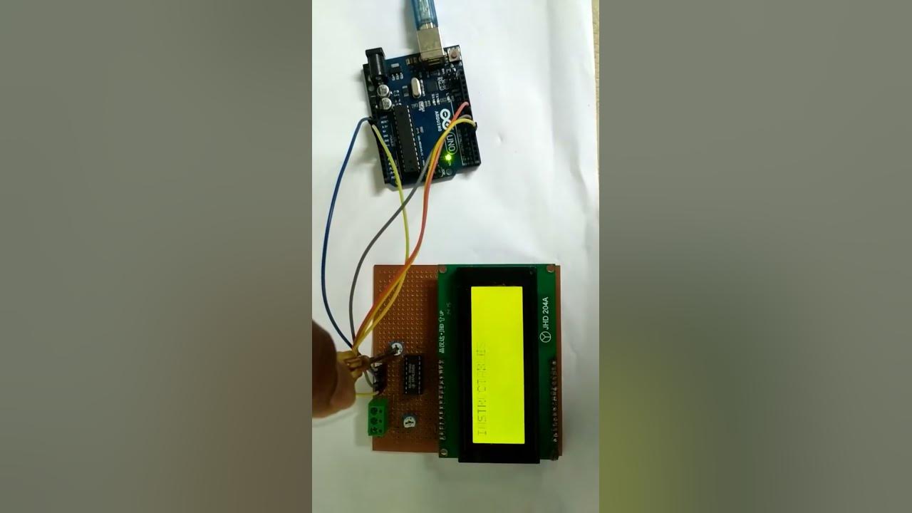 Interfacing 20x4 LCD to Arduino using only 3 pins - YouTube